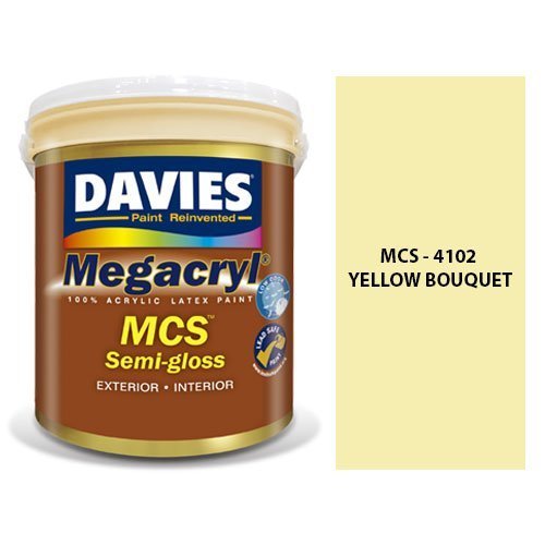 Davies Megacryl Yellow Bouquet – Reflective Roof Coating in Soft Yellow ...
