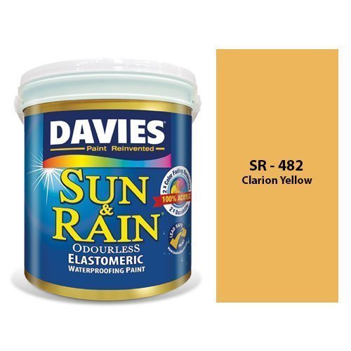 Davies Sun & Rain Clarion Yellow – Vibrant Exterior Emulsion in Bright ...