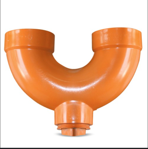 Emerald PVC Sanitary P-Trap – Reliable Odor Barrier Fitting – Hardware Hub