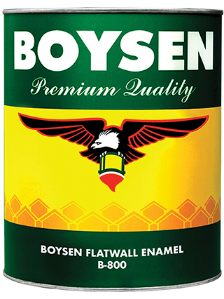 Boysen Alkyd Enamel B-800 Flatwall Enamel White – Smooth Flat Finish ...