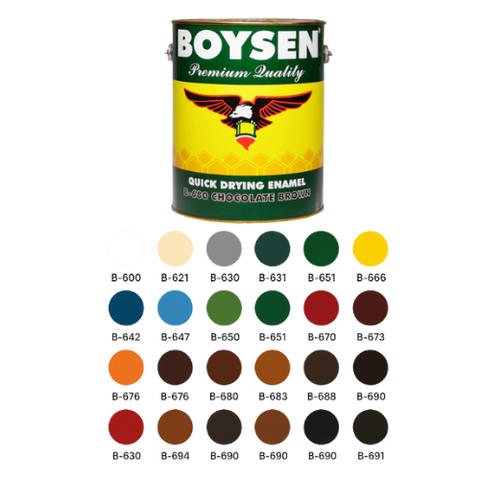 Boysen Quick Drying Enamel B-600 White – Premium Fast-Dry Paint ...