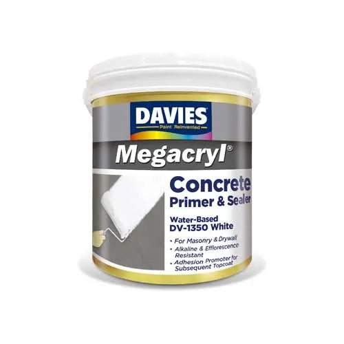 Davies Megacryl Concrete Primer & Sealer White – High-Adhesion Masonry ...